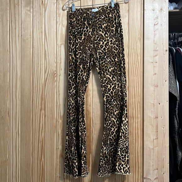 Forever 21 | Pants & Jumpsuits | Leopard Bell Bottoms | Poshmark
